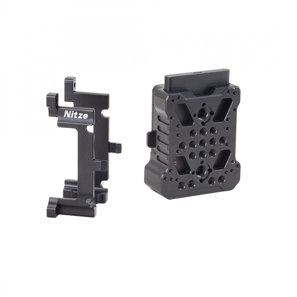 Nitze V Mount Adapter with SSD Holder for Z Cam (Short Bracket) - E2-FS-SV4